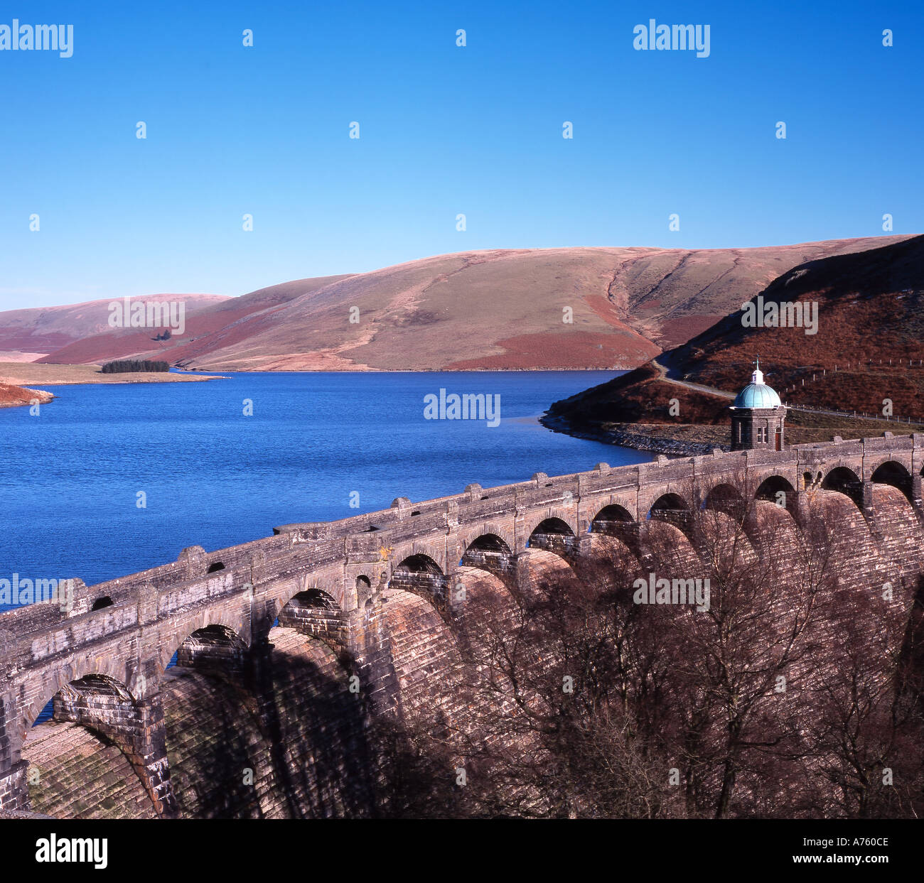 Elan Valley Powys Wales UK Craig Goch Reservoir Dam Stock Photo - Alamy