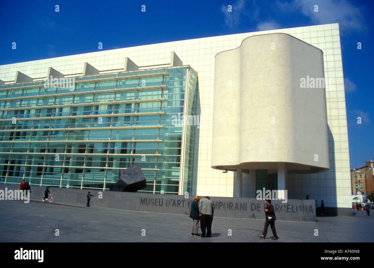 Exterior of MACBA Museum of Contemporary Art in Barcelona Stock Photo ...