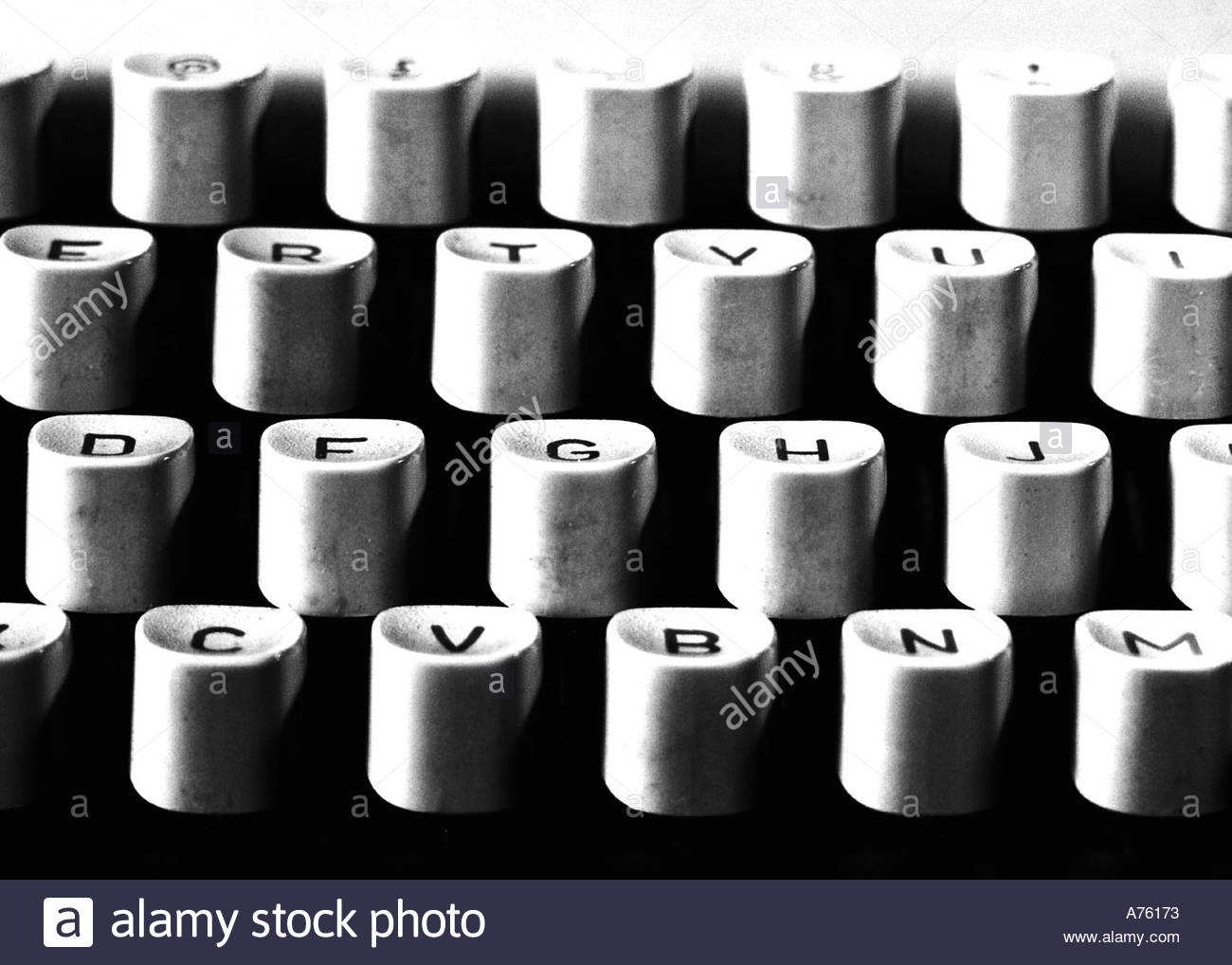 Typewriter Keyboard Black and White Stock Photos & Images - Alamy