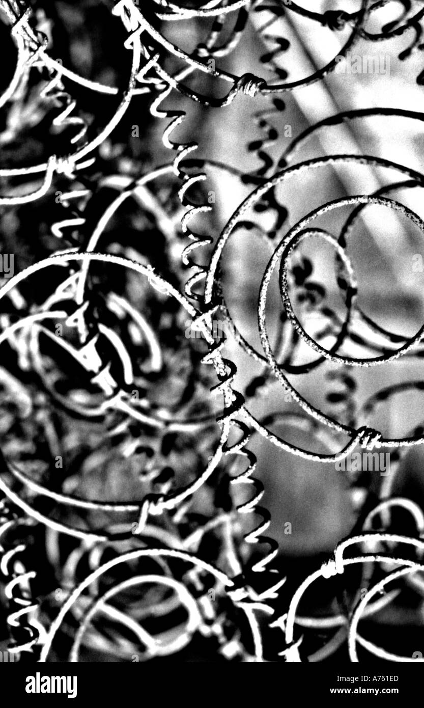 Graphic of old bed springs Stock Photo - Alamy