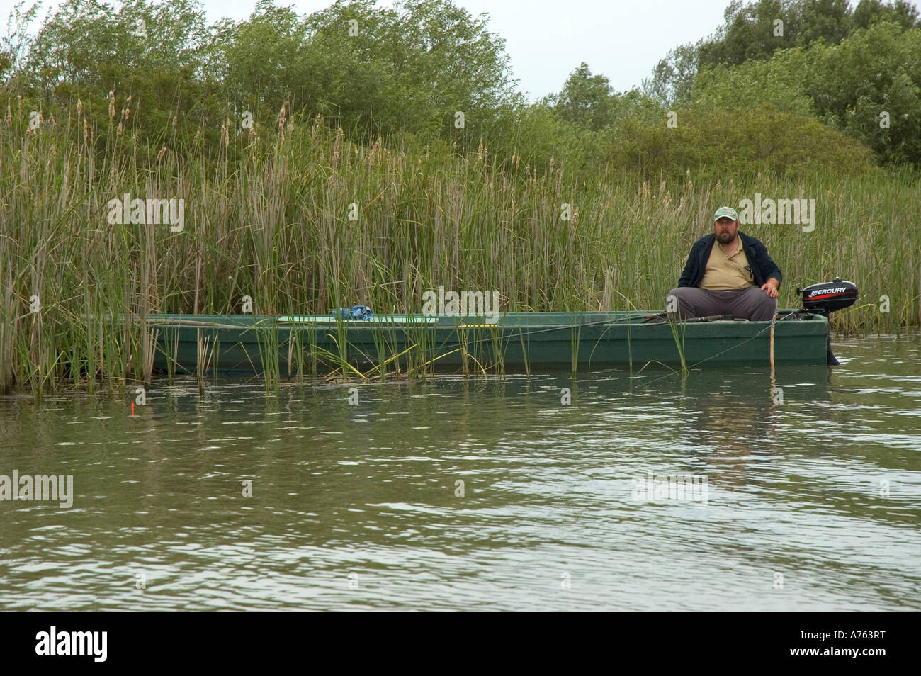 Fisherman in Tisza Lake Great Hungarian Plain Hungary Stock Photo - Alamy