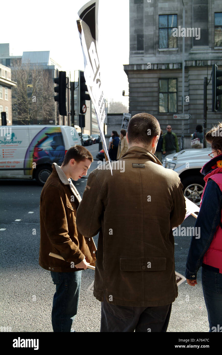 peace march Gower street London March 22nd 2003 Stock Photo - Alamy