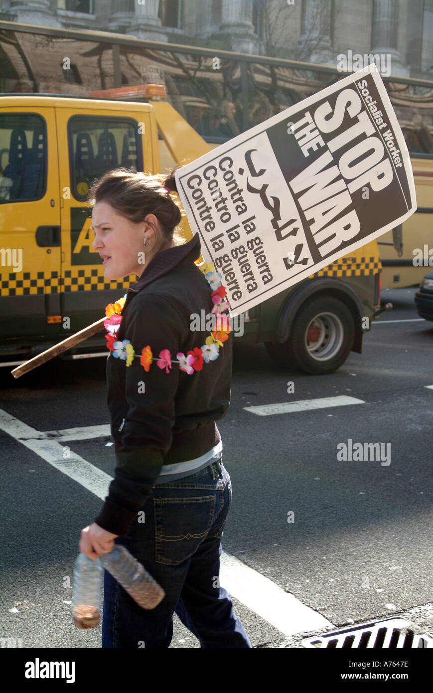 peace march Gower street London March 22nd 2003 Stock Photo - Alamy