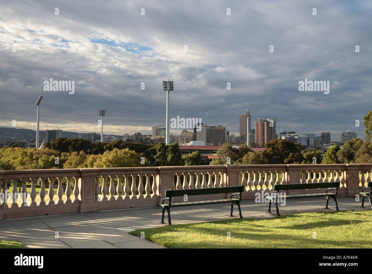 Take a seat and look over the city of Adelaide from Montefiore Hill ...