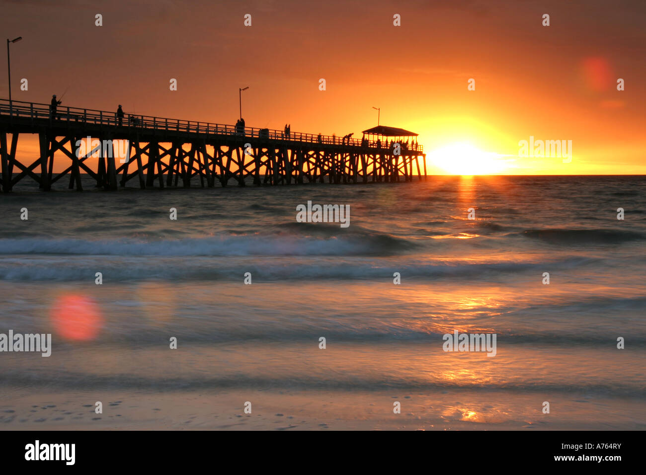 Sunset over Grange Jetty, Adelaide, South Australia Stock Photo - Alamy