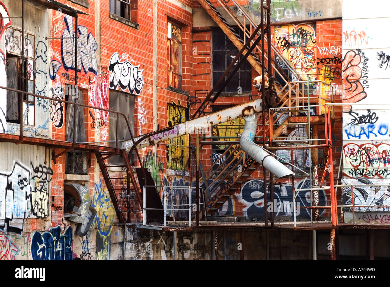 Wall painting corner steps dock business loading dock and main entrance ...