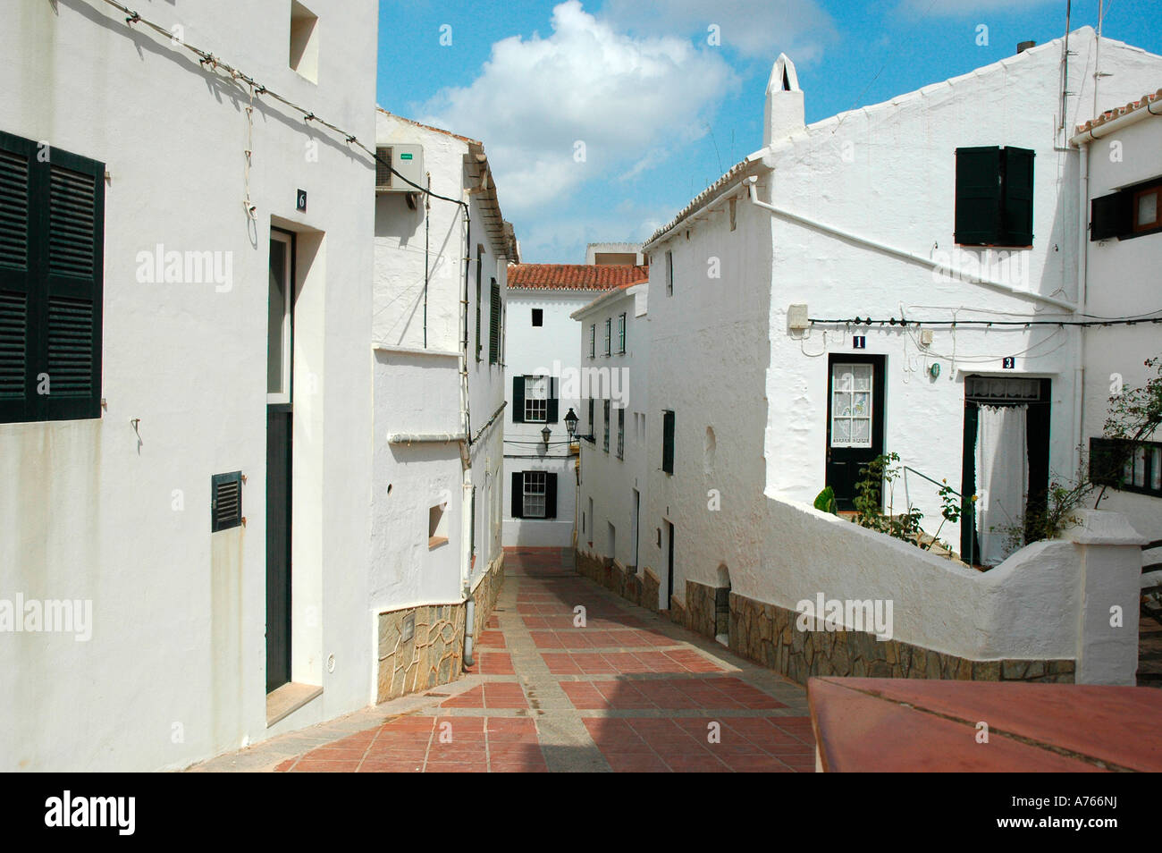 Es Mercadal village MENORCA Balearic Islands Spain Stock Photo - Alamy