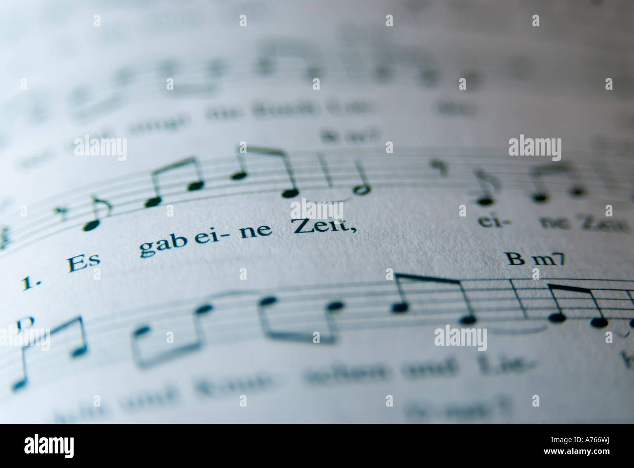 Sheet of music, close-up Stock Photo - Alamy