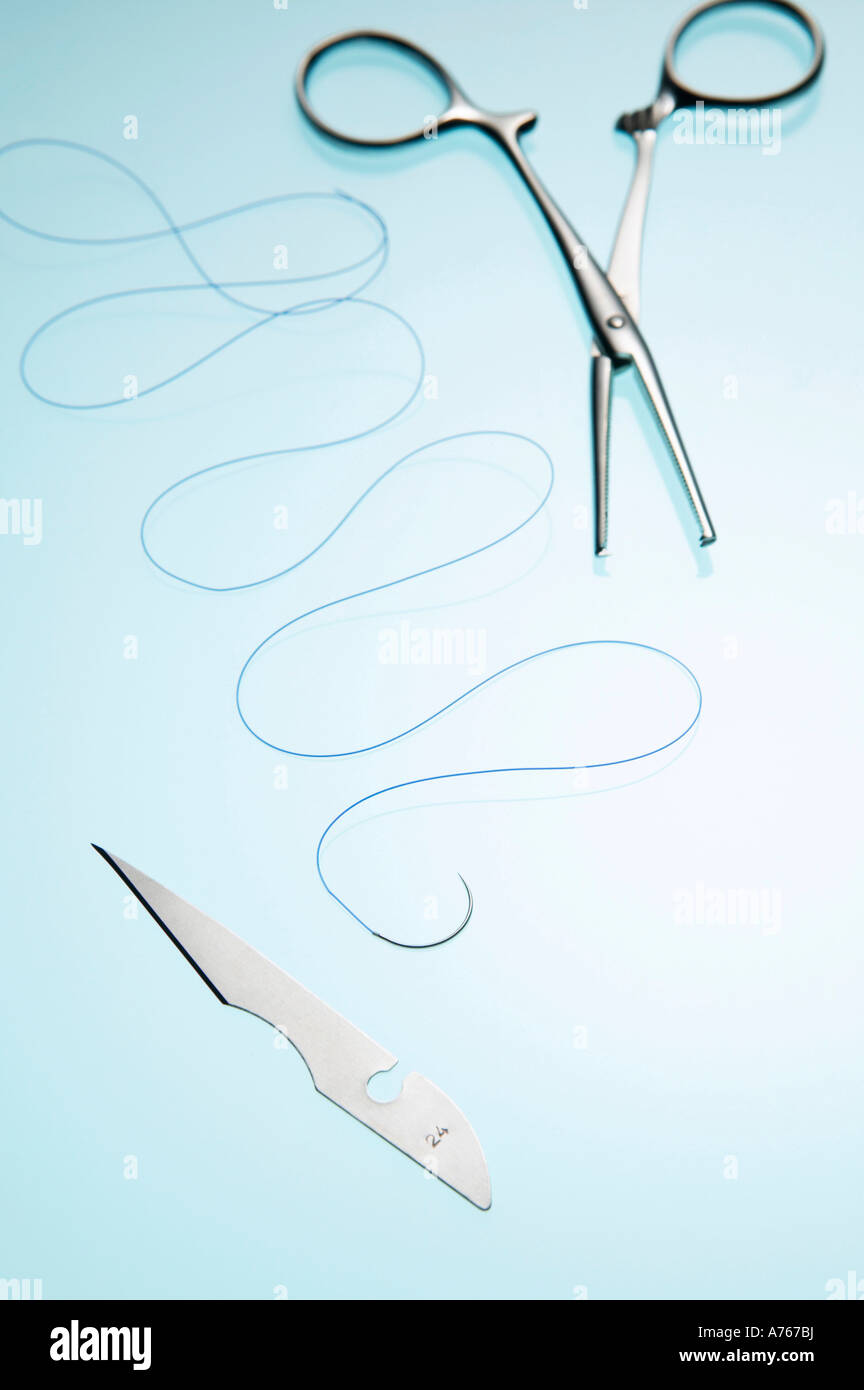 Surgical instruments, close-up Stock Photo - Alamy
