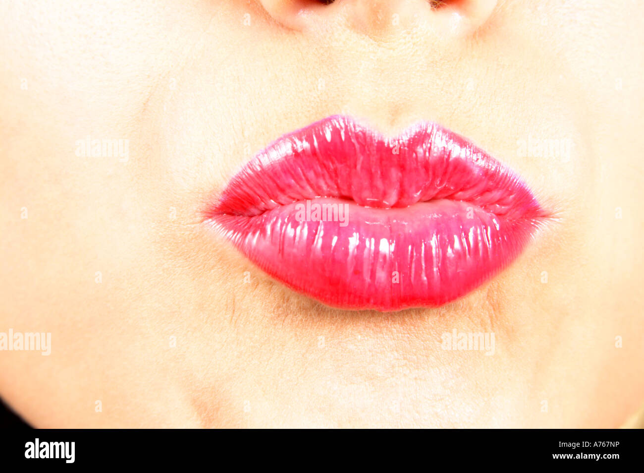 Young woman giving kiss, detail Stock Photo - Alamy Young woman giving kiss, detail Stock Photo - Alamy