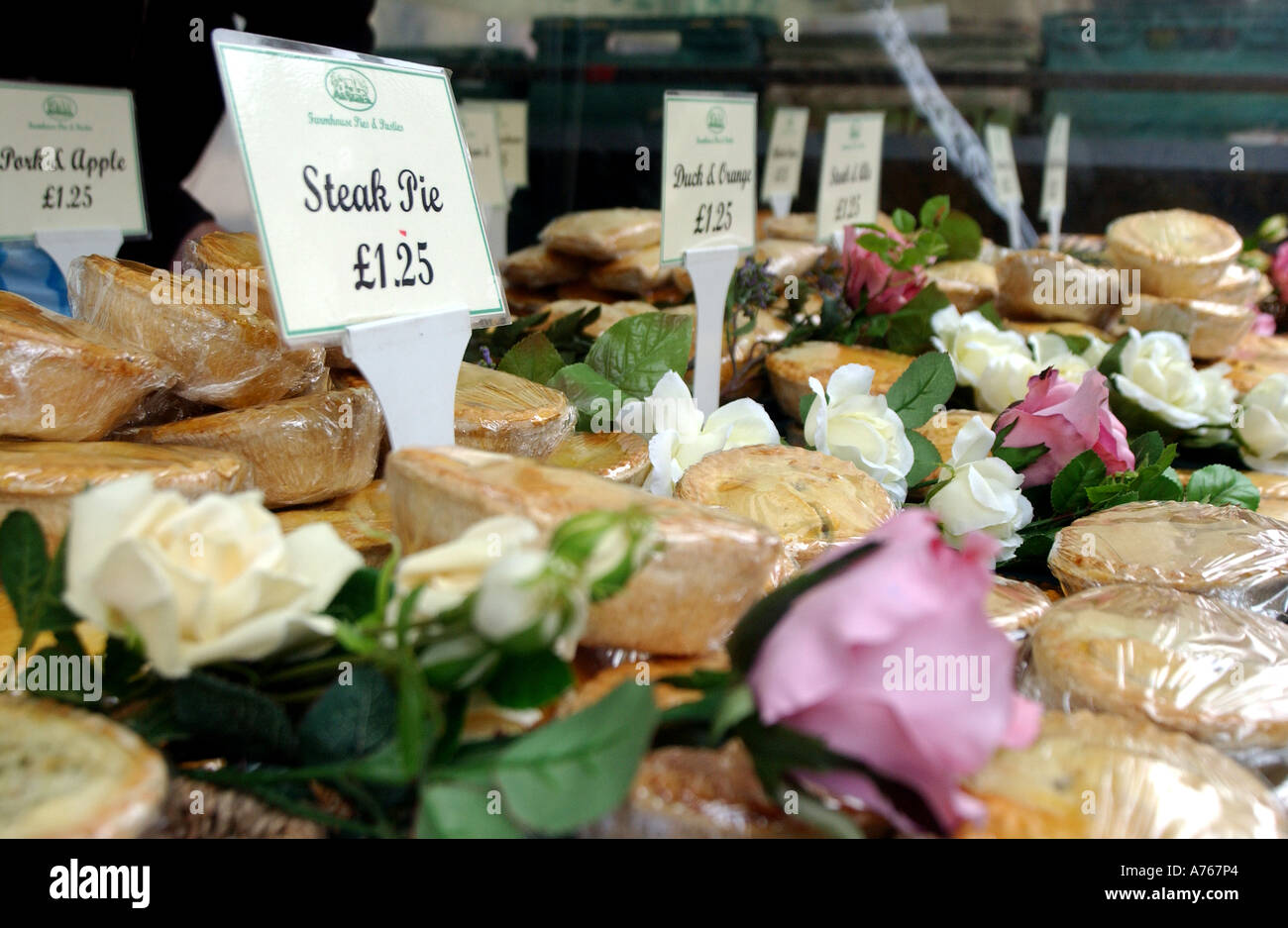 Pie stall hi-res stock photography and images - Alamy