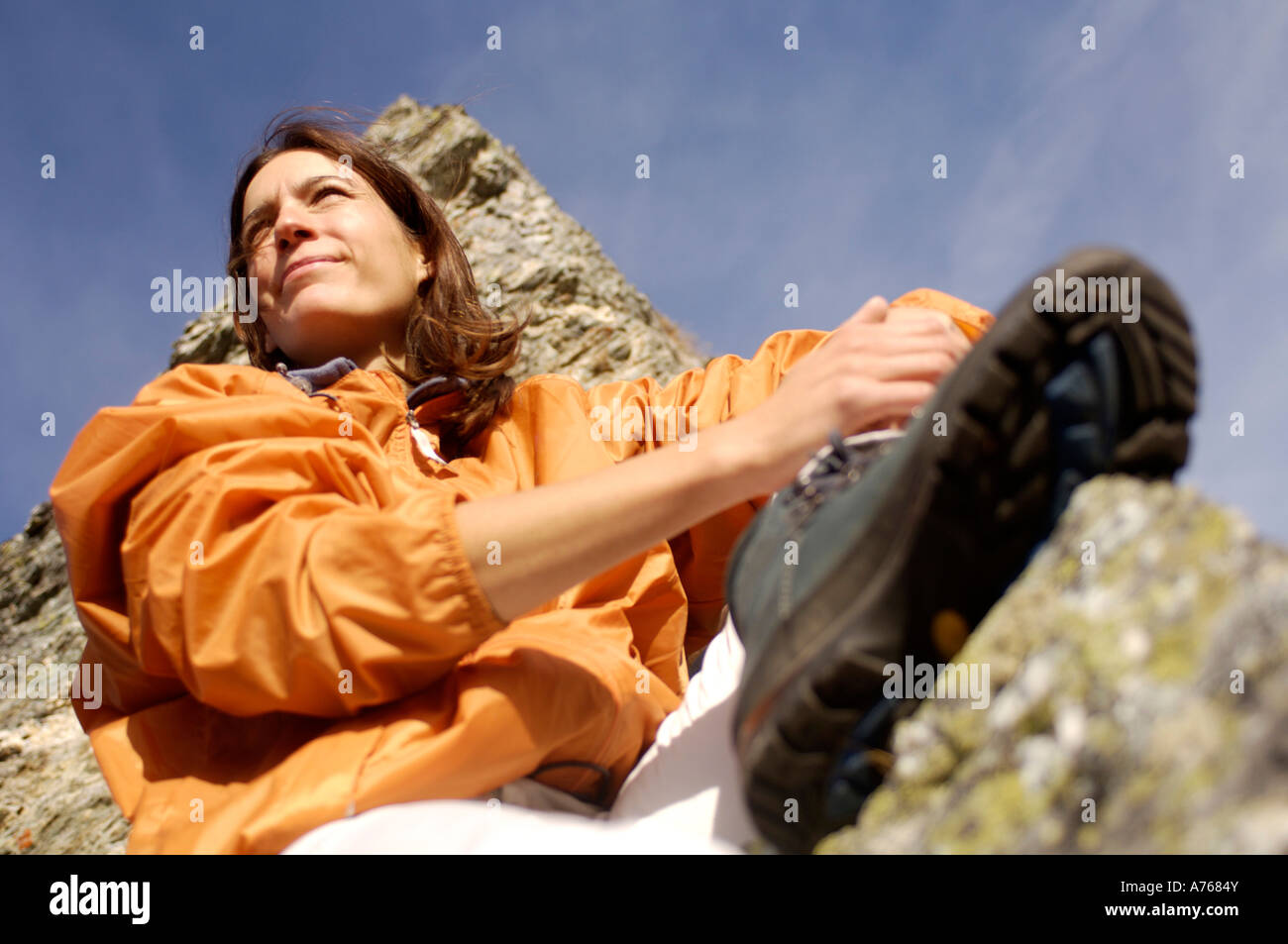 From below shot climber hi-res stock photography and images - Alamy
