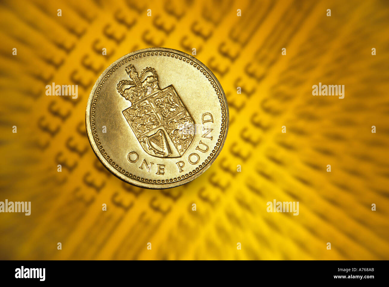 UK Pound coin with pound coin sign symbol background Stock Photo - Alamy