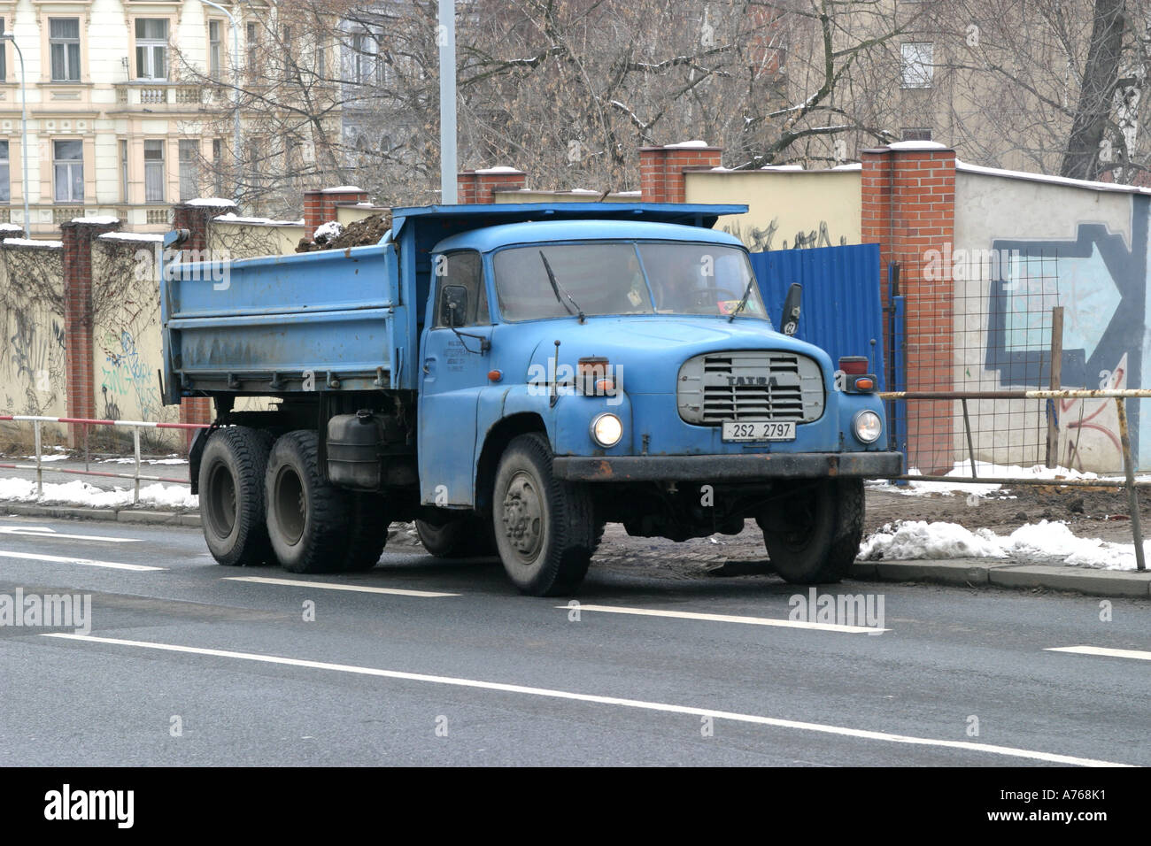 Tatra tipper truck Prague March 2006 Stock Photo - Alamy