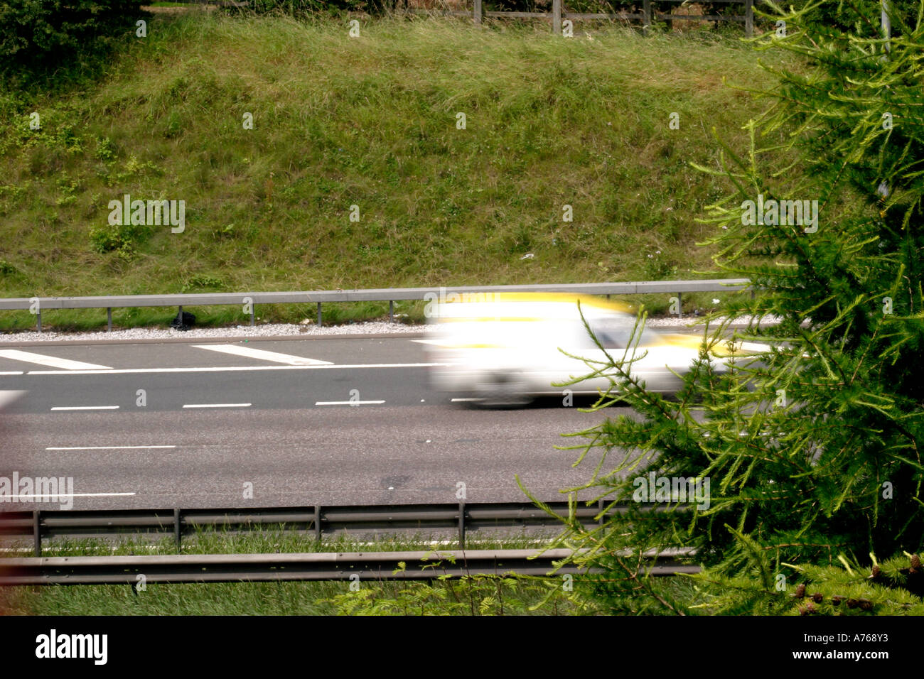Chevrons motorway uk hi-res stock photography and images - Alamy
