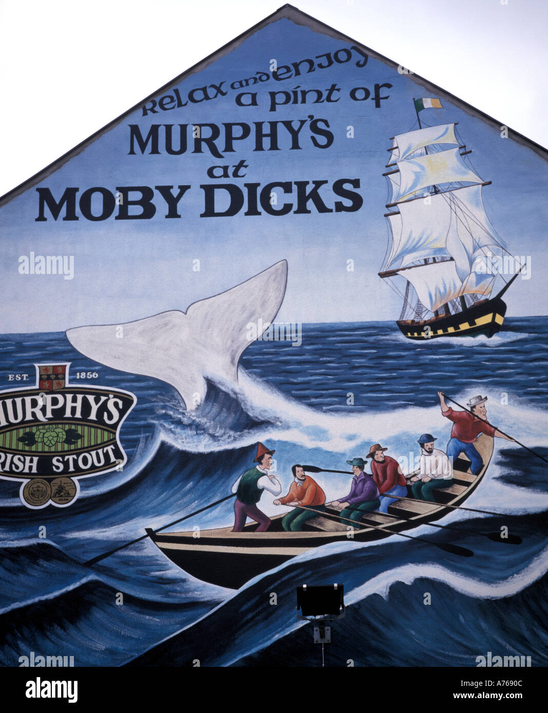 Moby Dick pub sign at the location of the 1954 film Moby Dick Youghal ...