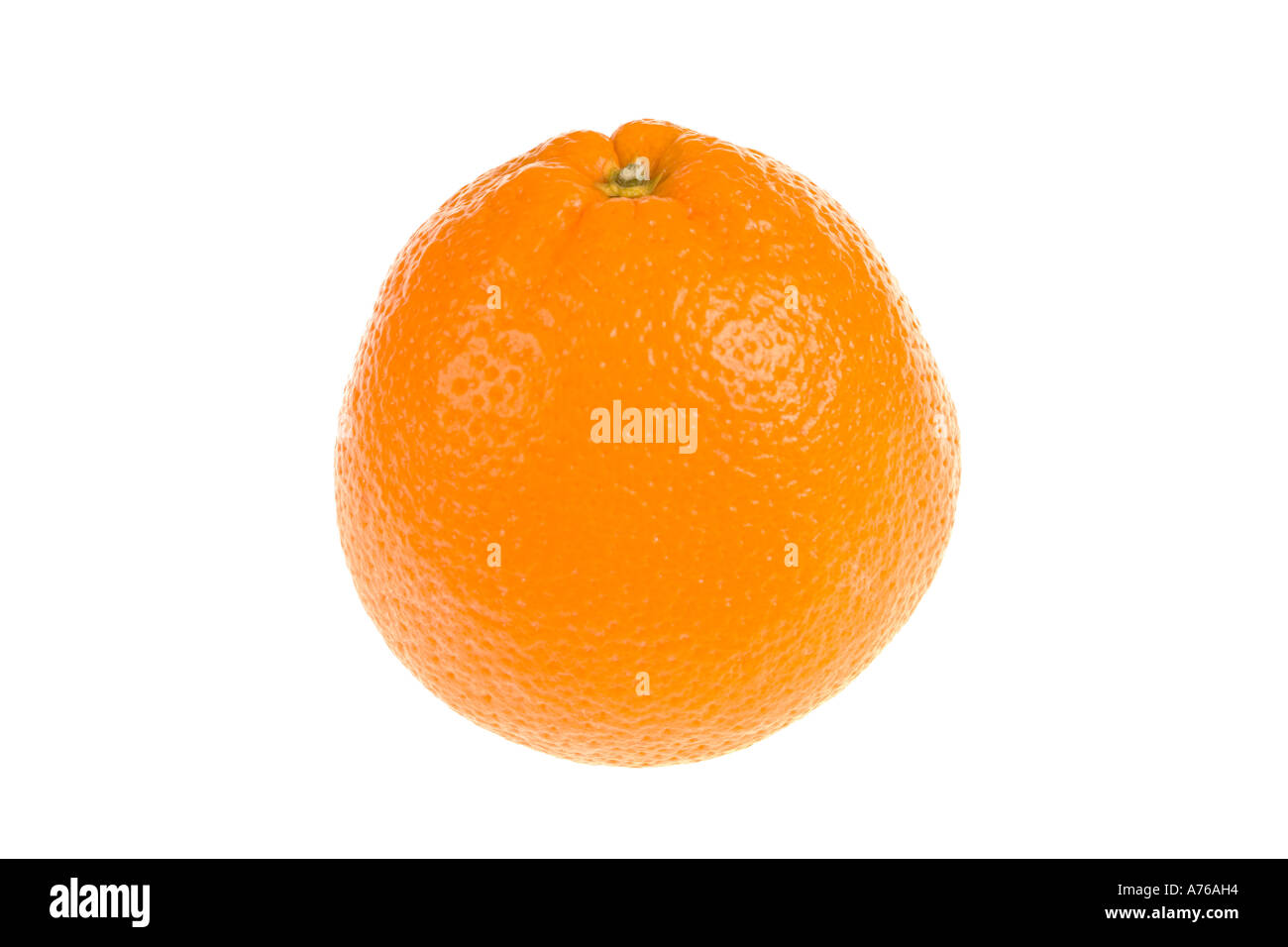 Single Whole Orange on a pure white background Stock Photo - Alamy