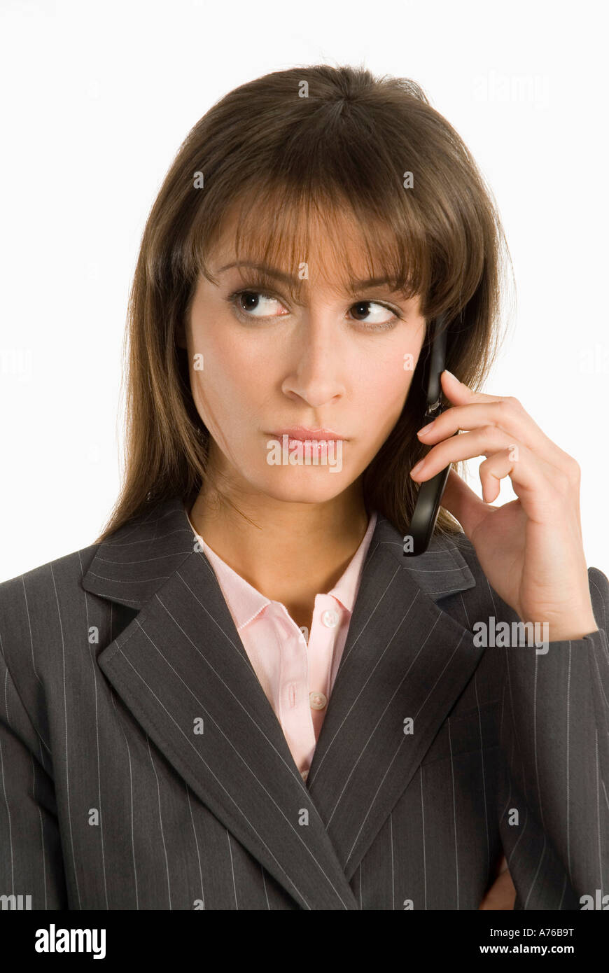 Woman lifestyle mobile phone Cut Out Stock Images & Pictures - Alamy