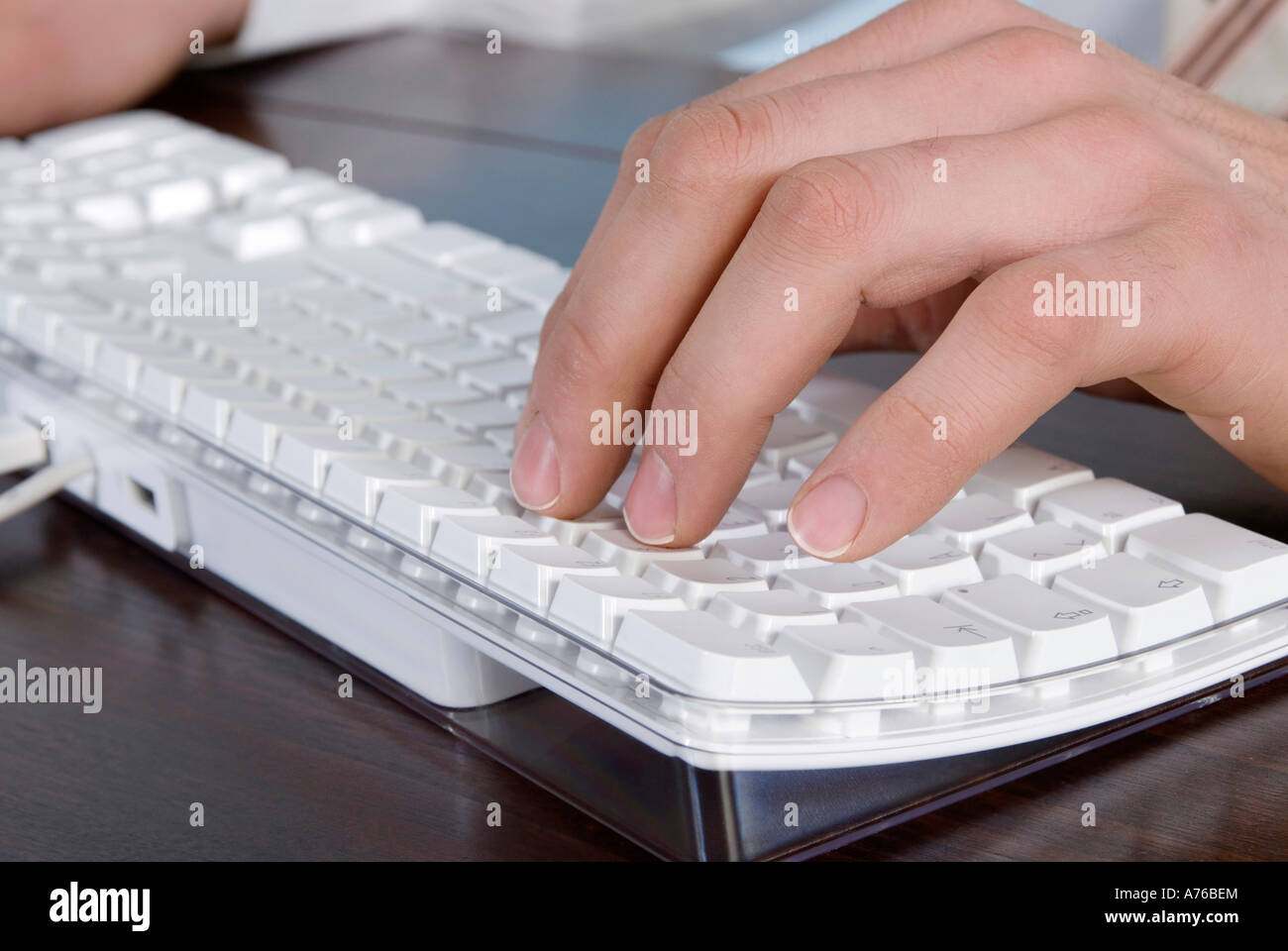 Close up unrecognisable person typing hi-res stock photography and ...