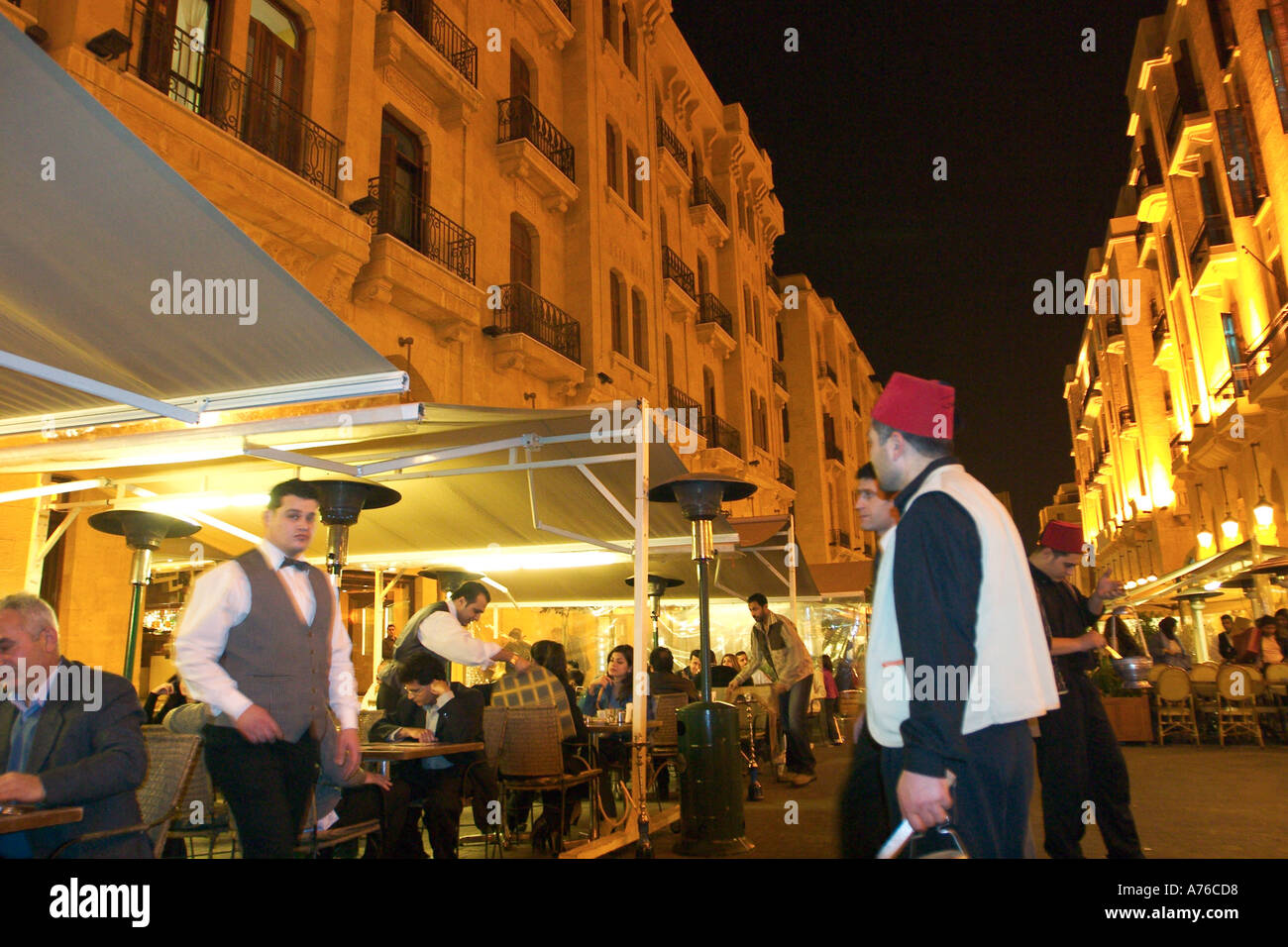 Street at night in Downtown Area Beirut Lebanon Stock Photo - Alamy