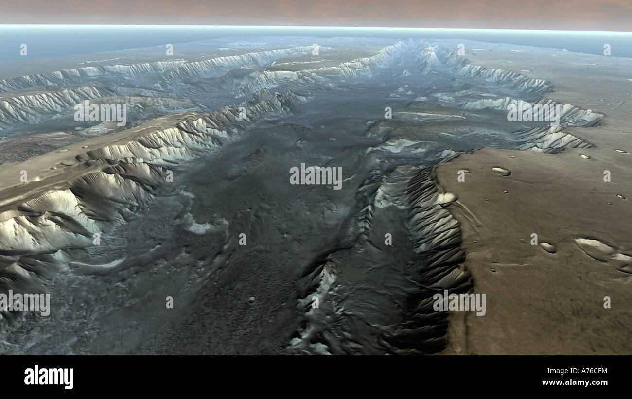 Valles Marineris, the Grand Canyon of Mars Stock Photo - Alamy