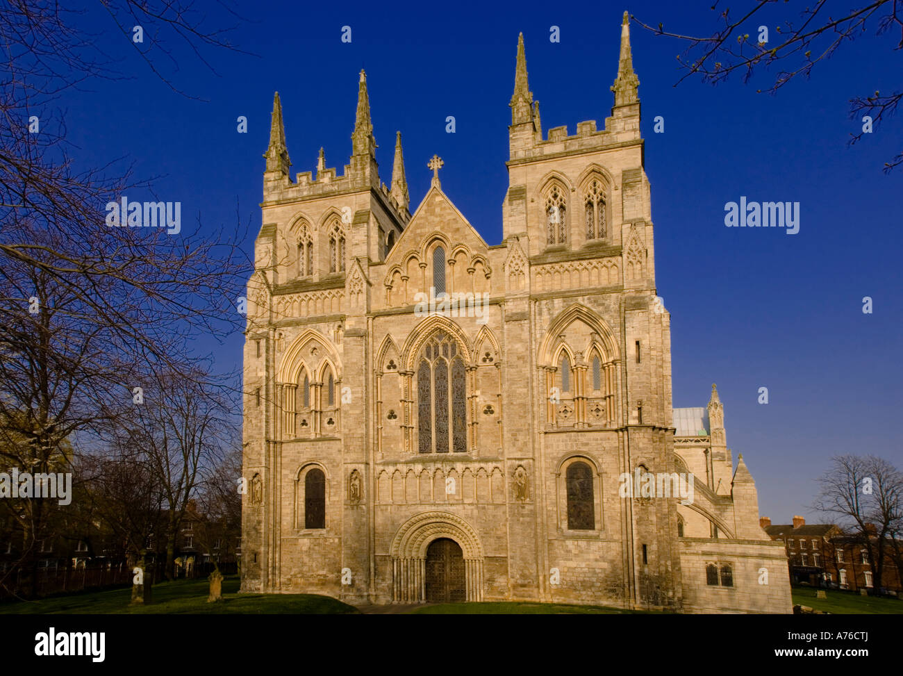 Selby Abbey Selby North Yorkshire UK Horizontal photo Stock Photo - Alamy
