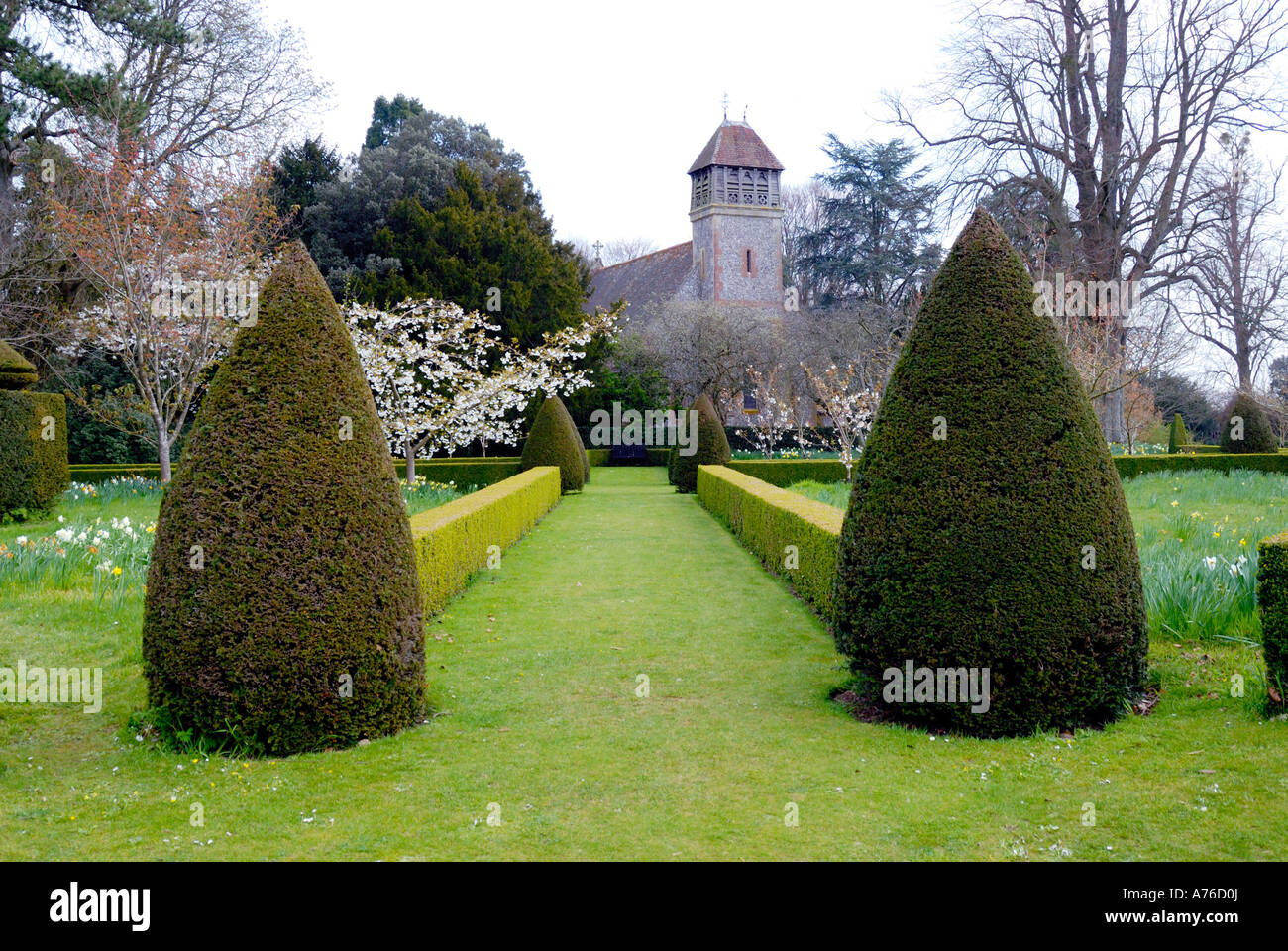 The parish church at Hinton Ampner Stock Photo - Alamy