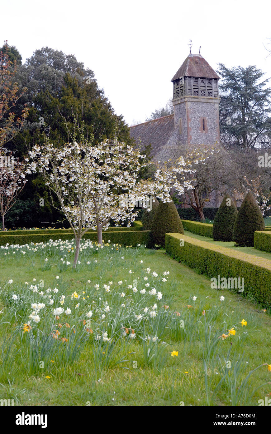 The parish church at Hinton Ampner Stock Photo - Alamy