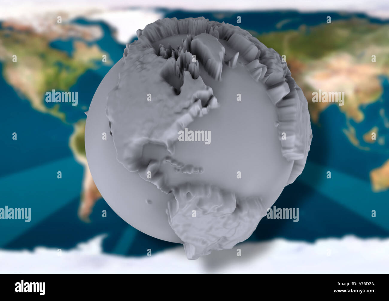 blank earth globe on world map background Stock Photo - Alamy