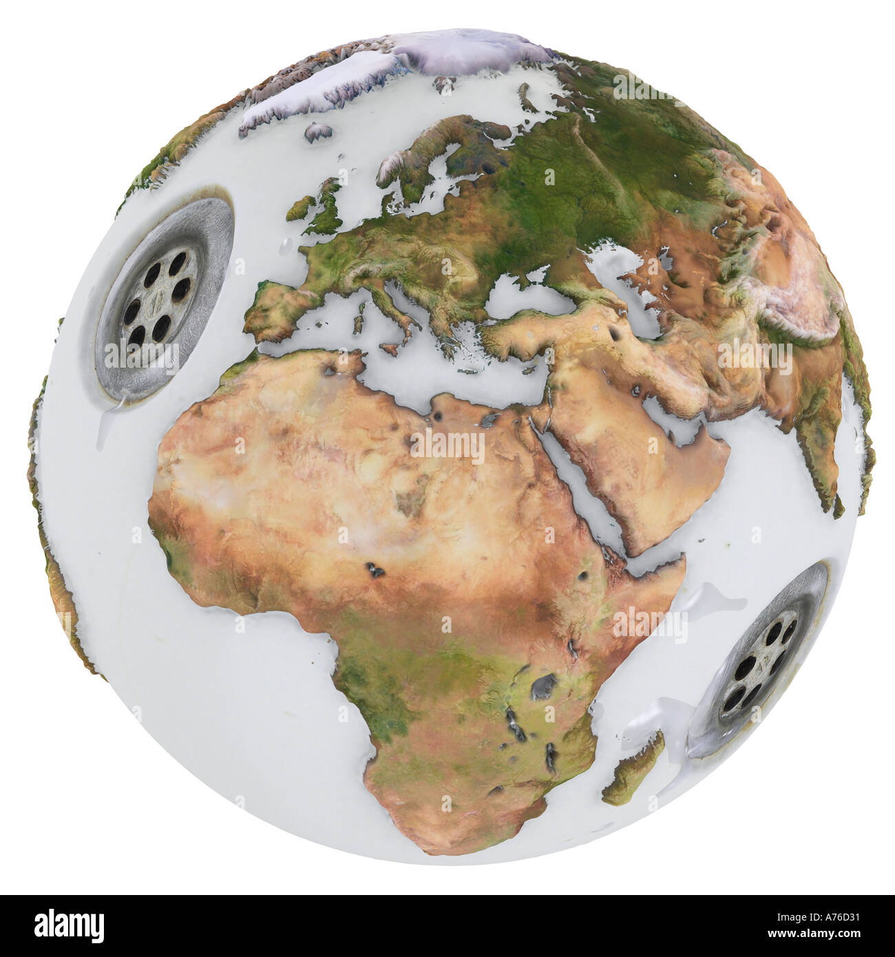 Dry earth globe without water hi-res stock photography and images - Alamy