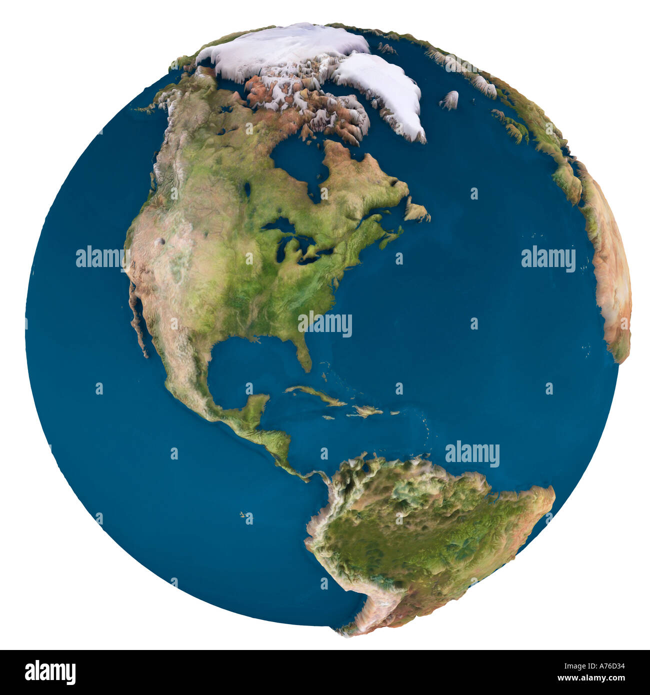 earth globe with relief Stock Photo - Alamy