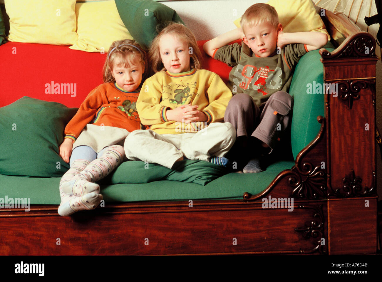 Group portrait of young children Stock Photo - Alamy
