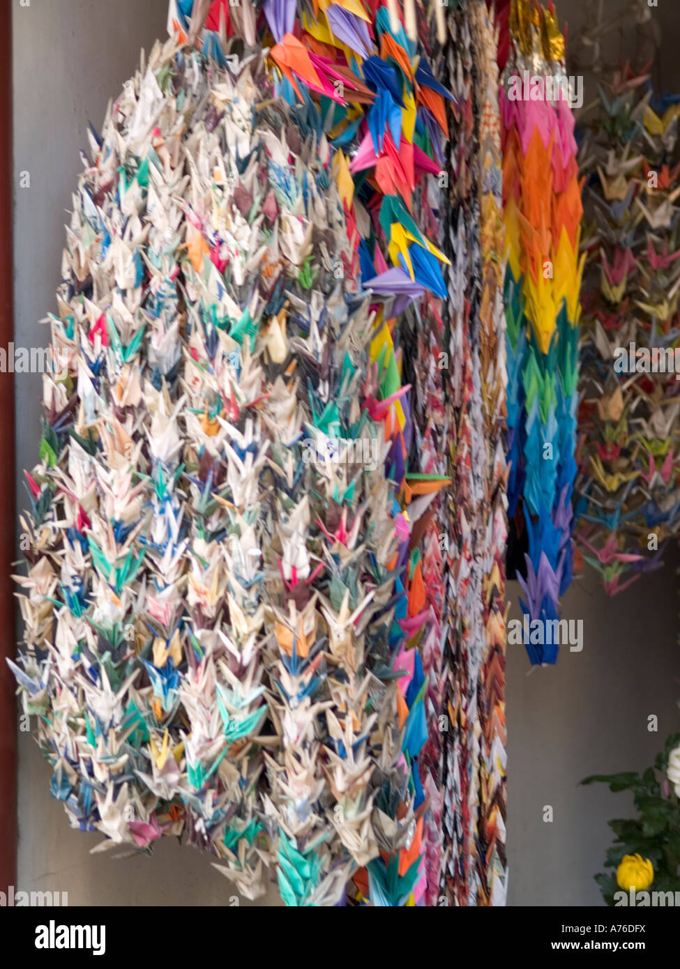Origami birds at Senso ji Temple Stock Photo - Alamy