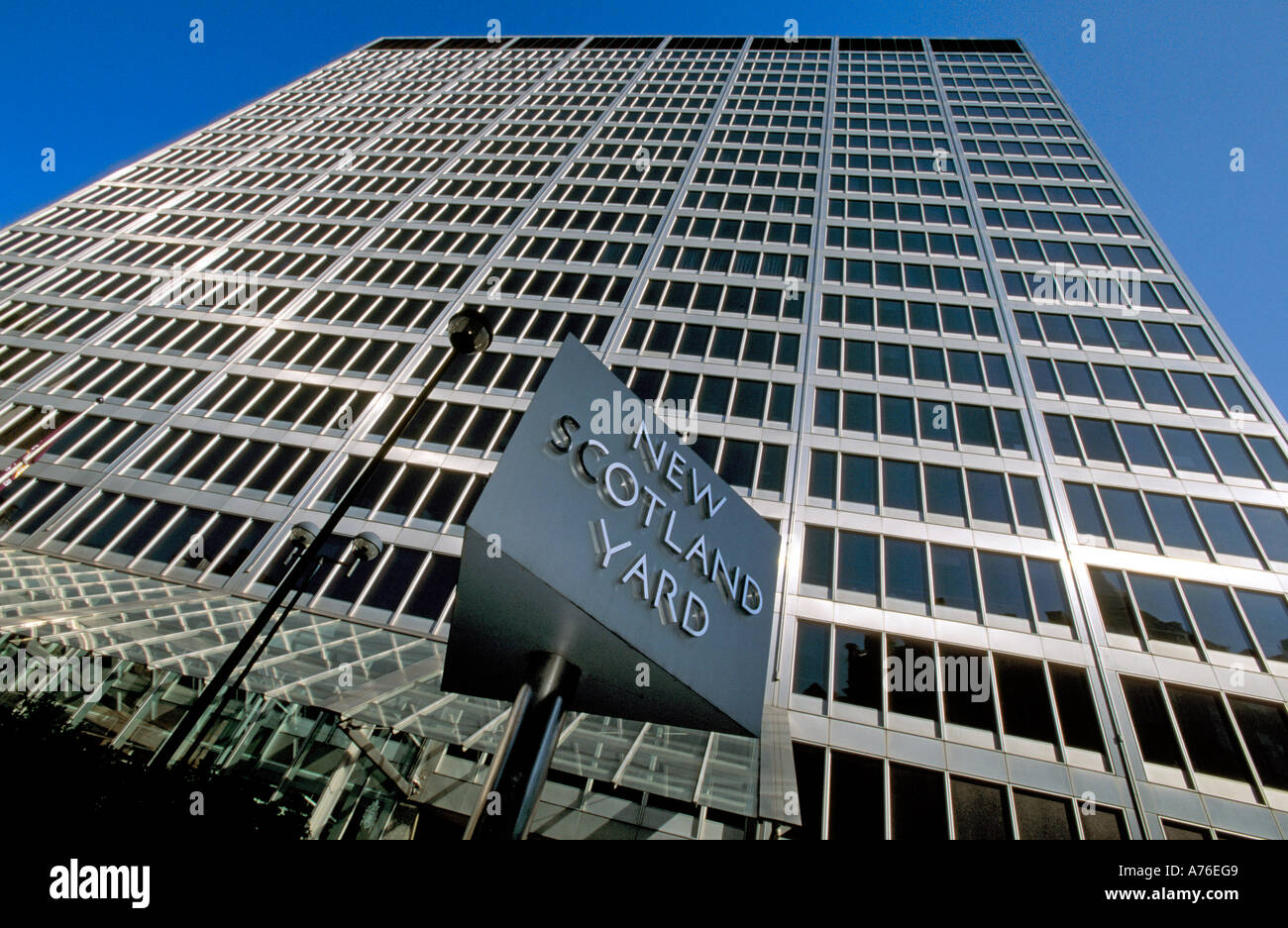 An Abstract view of the main entrance to Scotland Yard and the famous ...