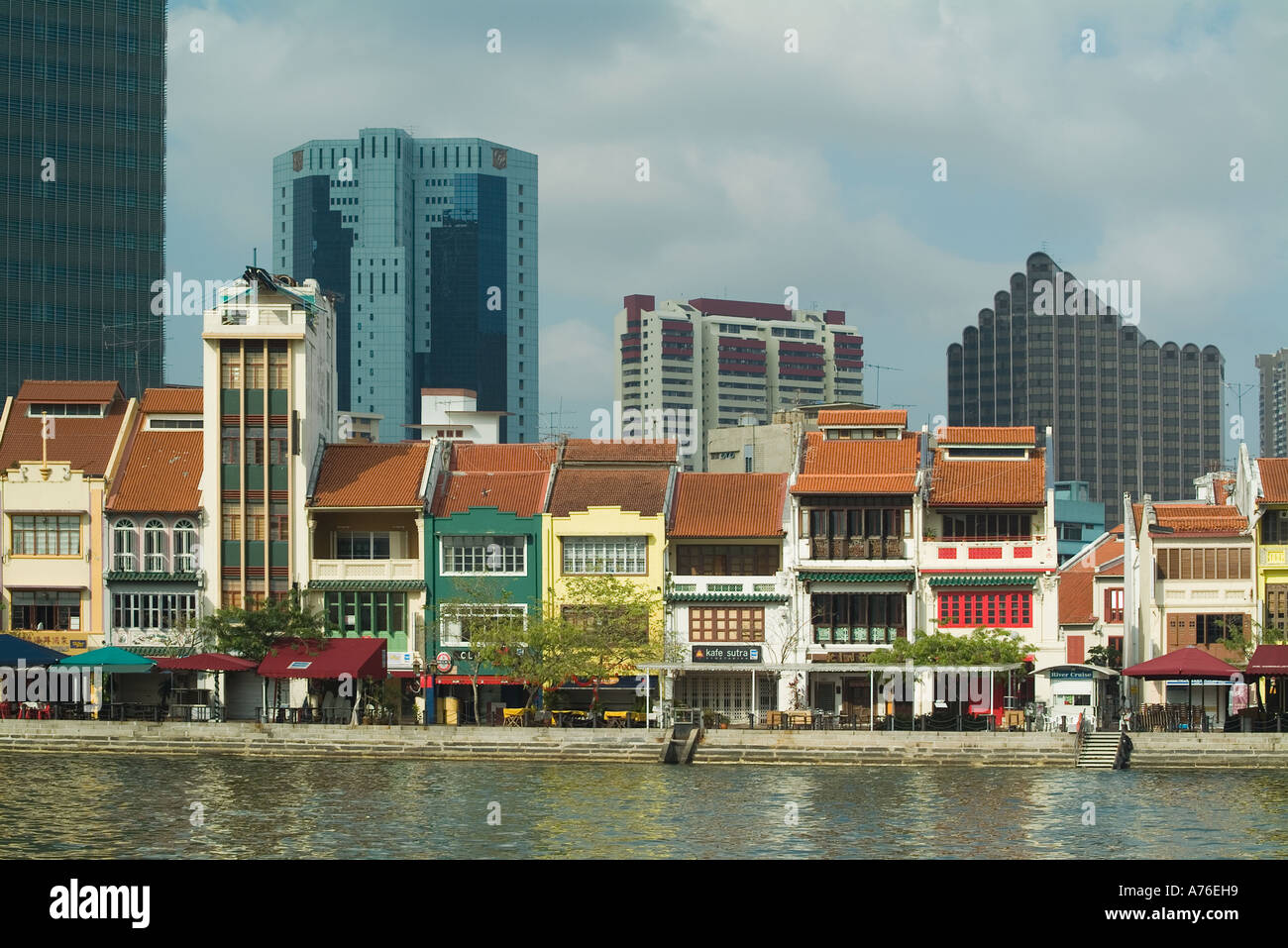 Boat Quay, Singapore River Stock Photo - Alamy