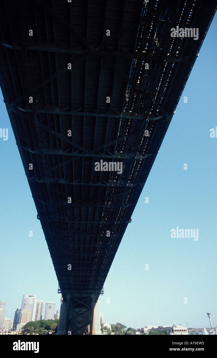 Australia New South Wales Sydney Harbour Bridge Underneath the Arch ...