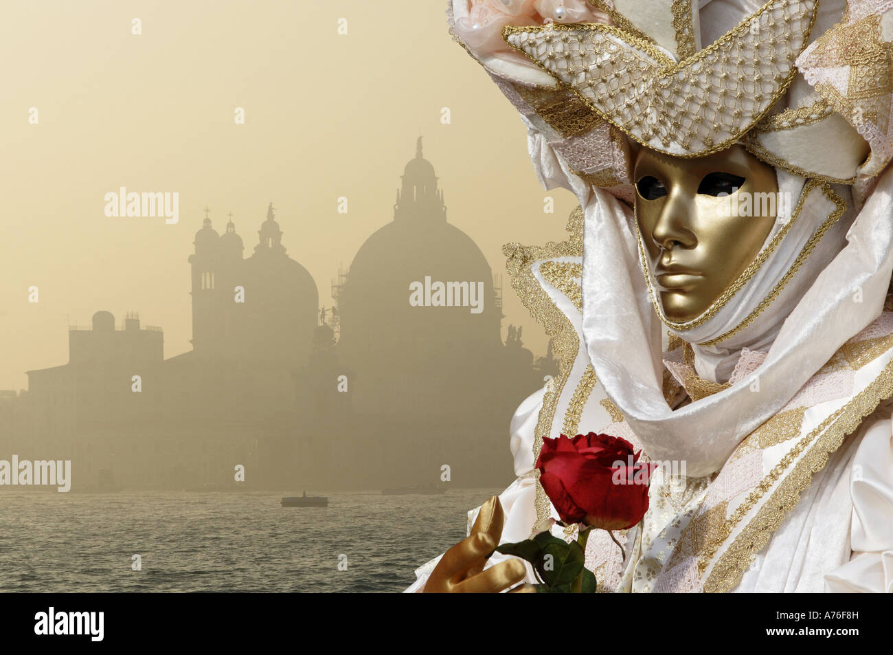 Italy, Venice, masked person Stock Photo - Alamy
