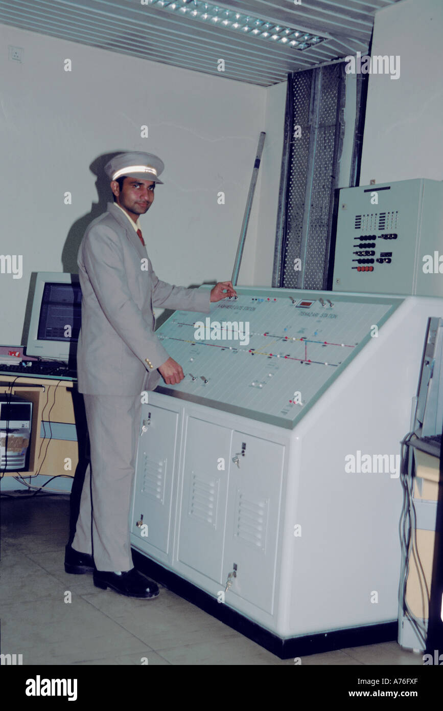 Delhi Metro Control Room Stock Photo - Alamy