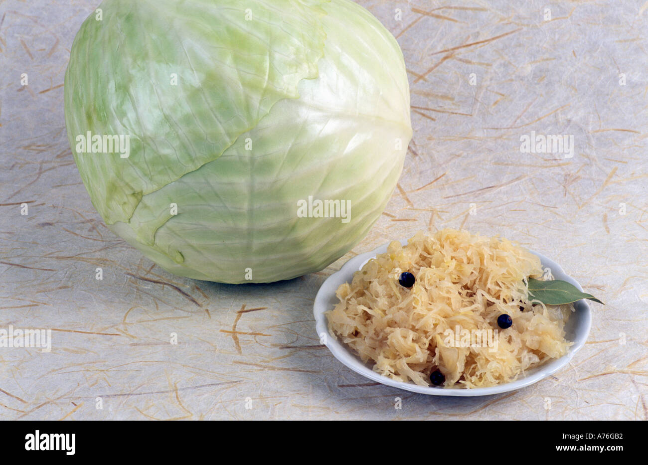 Cabbage Kohl Weisskohl Sauerkraut Stock Photo - Alamy