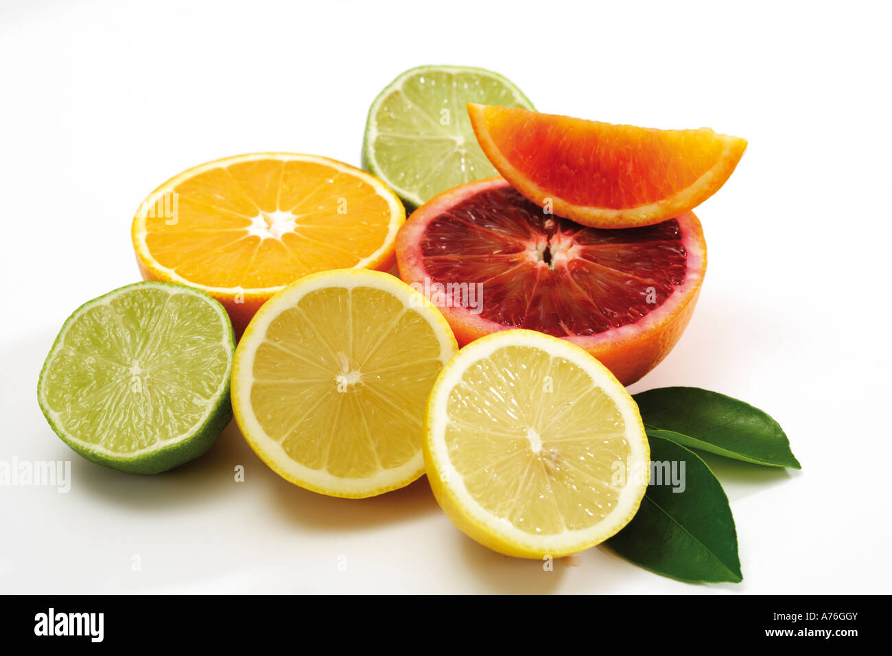 Various citrus fruits, close-up Stock Photo - Alamy