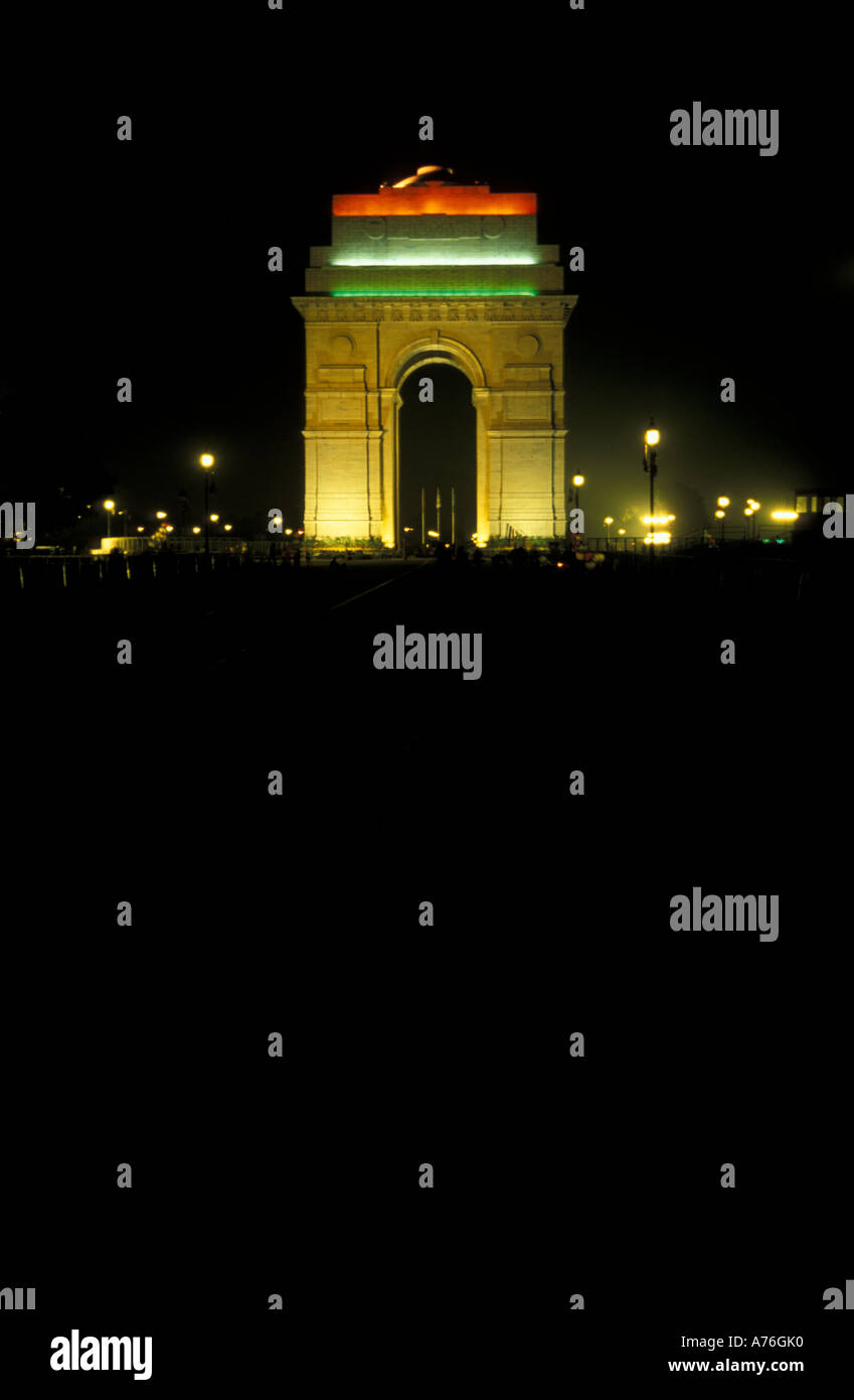 India gate lights night new hi-res stock photography and images - Alamy