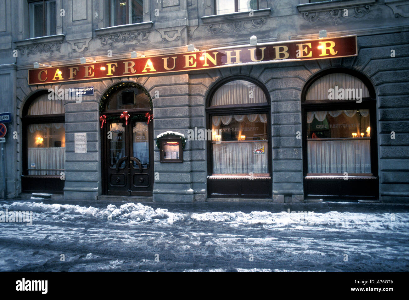 Cafe Frauenhuber, Vienna Stock Photo - Alamy