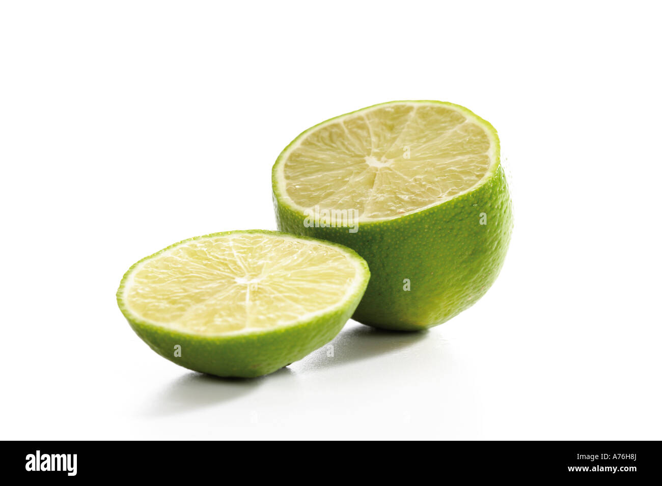 Sliced lime fruits, close-up Stock Photo - Alamy