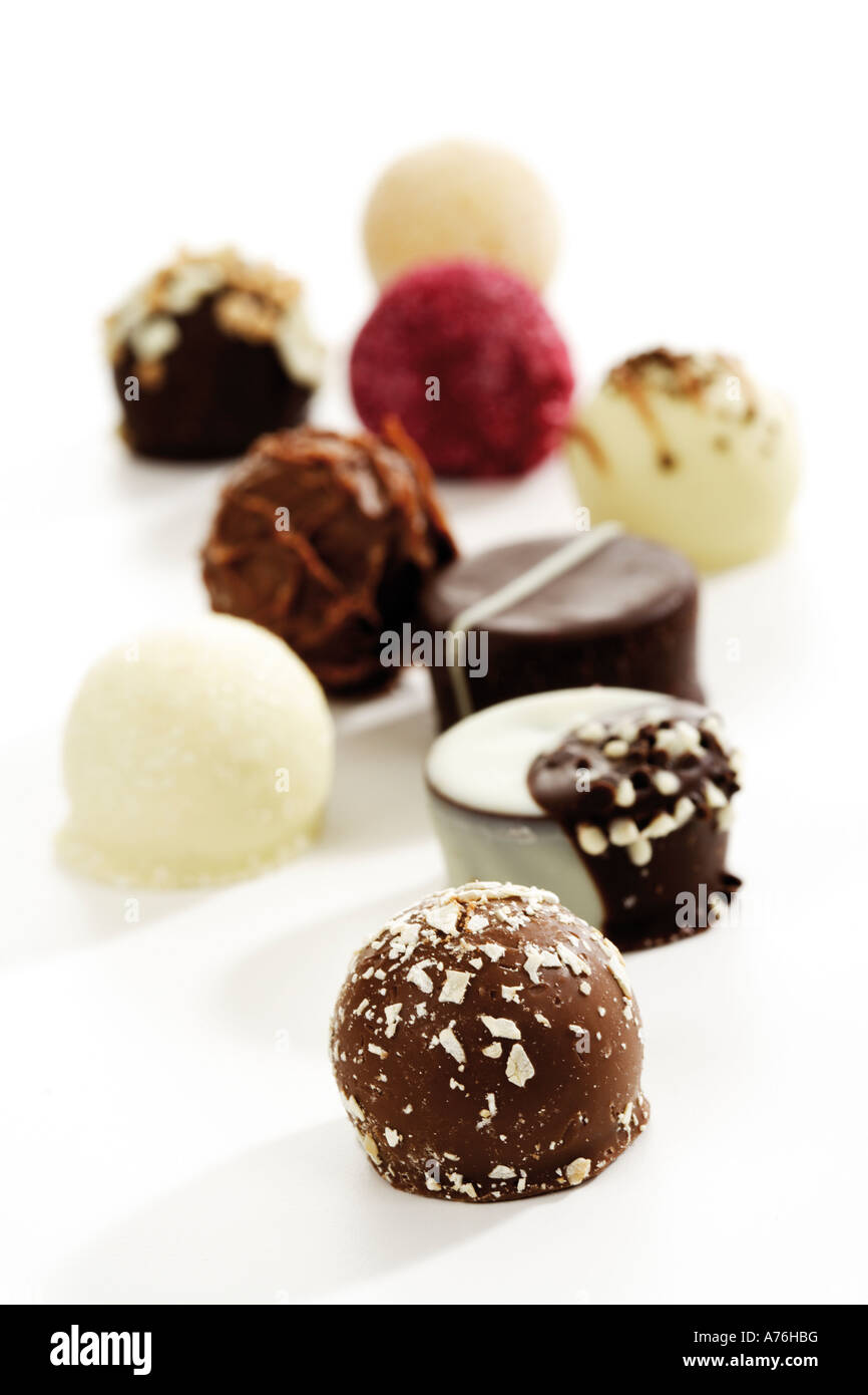 Various pralines hi-res stock photography and images - Alamy