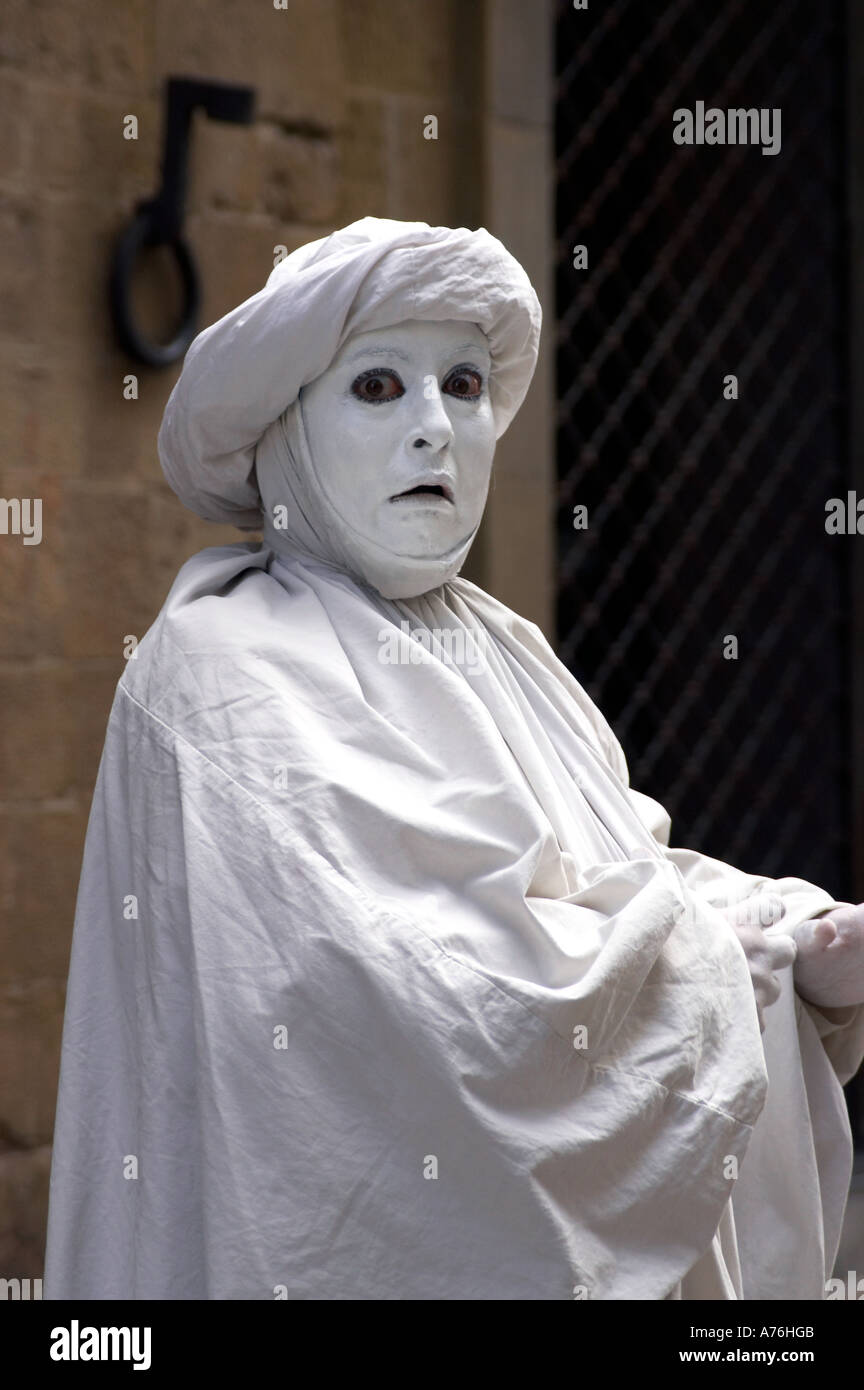 Human Sculpture, Street Theatre, Florence Italy Stock Photo - Alamy