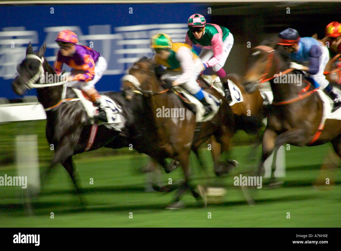 Horse Racing Track Galloping High Resolution Stock Photography and ...