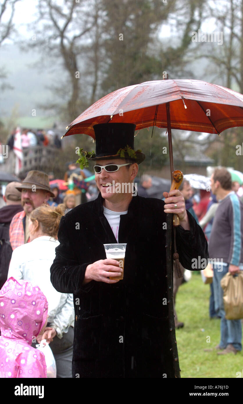 Green Man Festival Clun Shropshire Stock Photo - Alamy