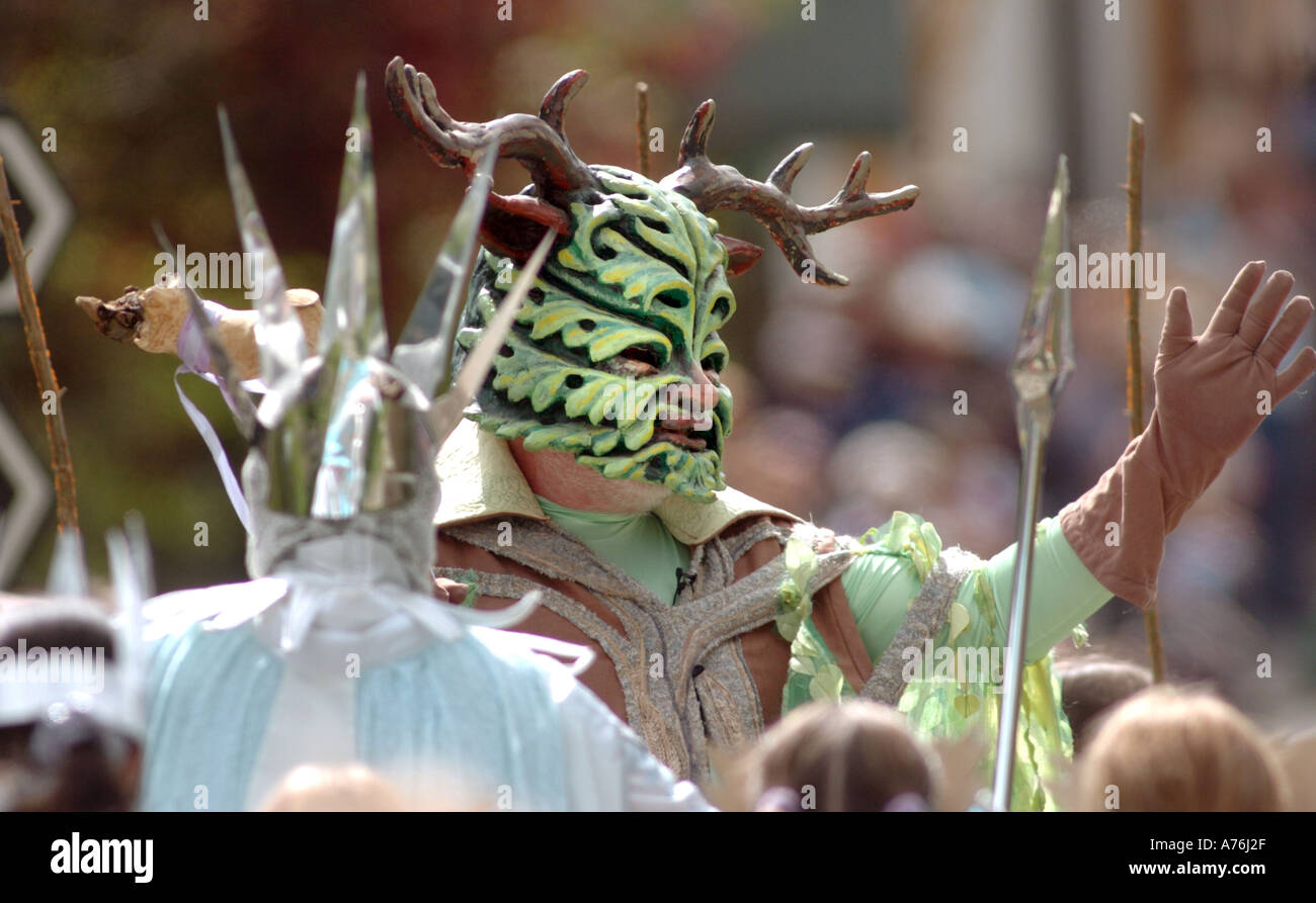Green Man Festival Clun Shropshire Stock Photo - Alamy