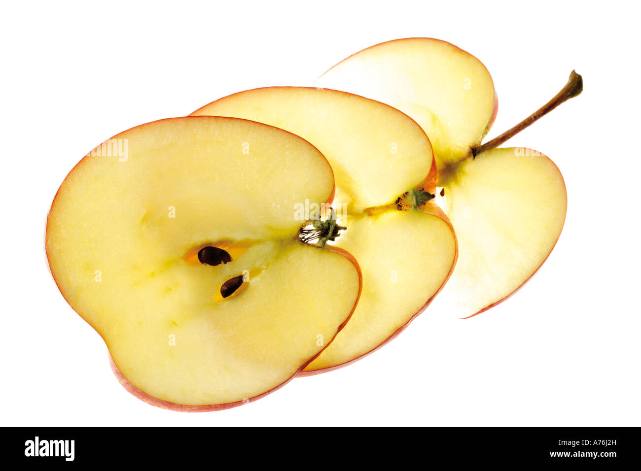 Sliced apple, close-up Stock Photo - Alamy