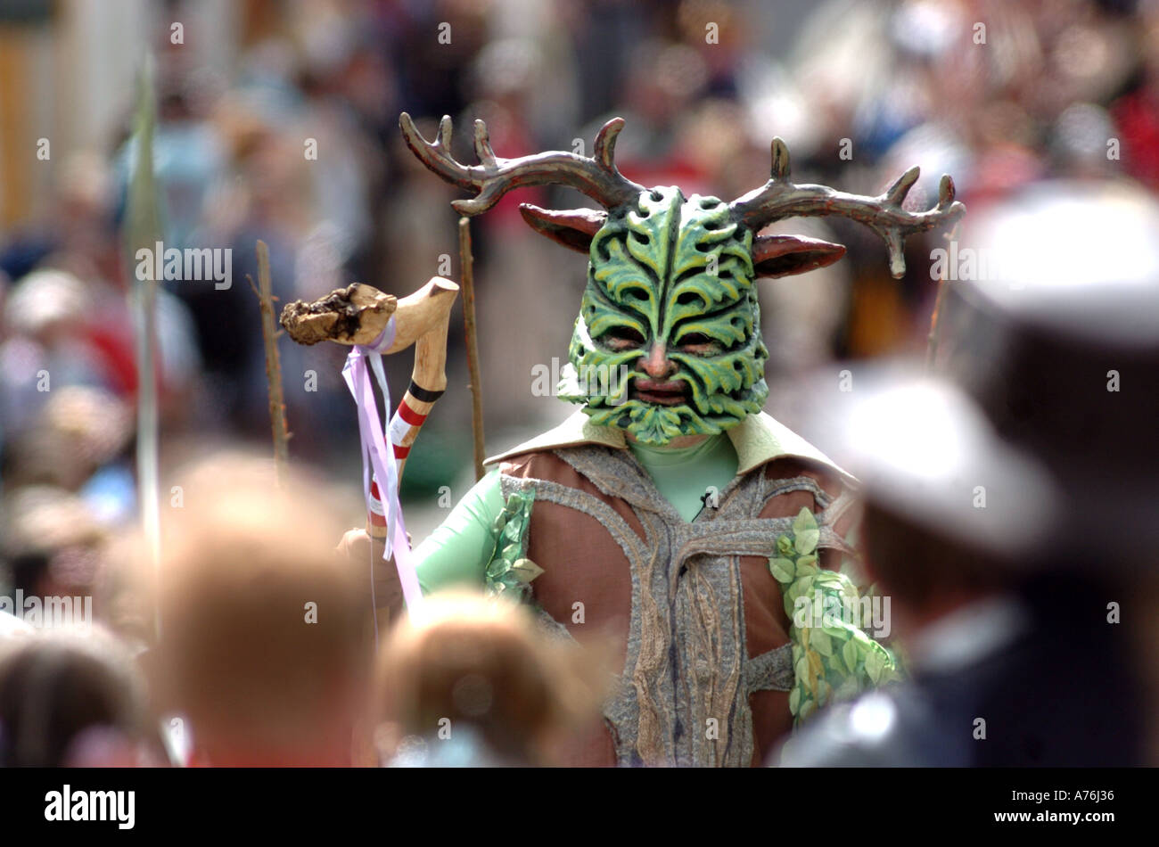 Green Man Festival Clun Shropshire Stock Photo - Alamy